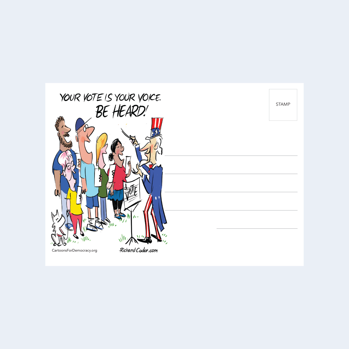 Be Heard - Your Vote is your Voice – Cartoons for Democracy