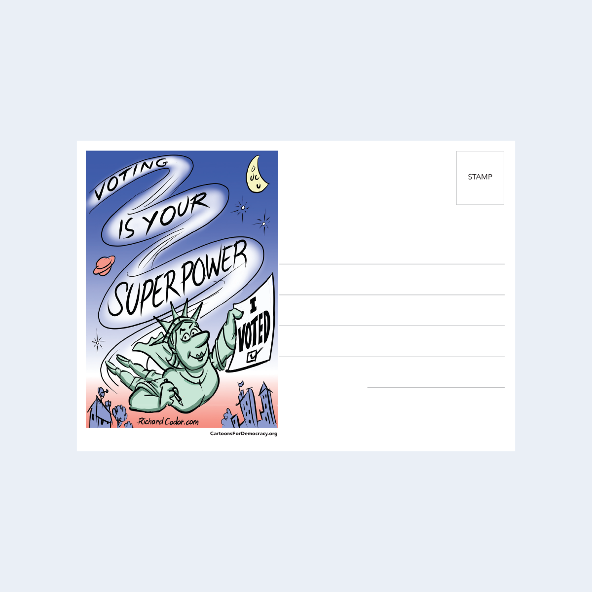 Voting is your Super Power – Cartoons for Democracy